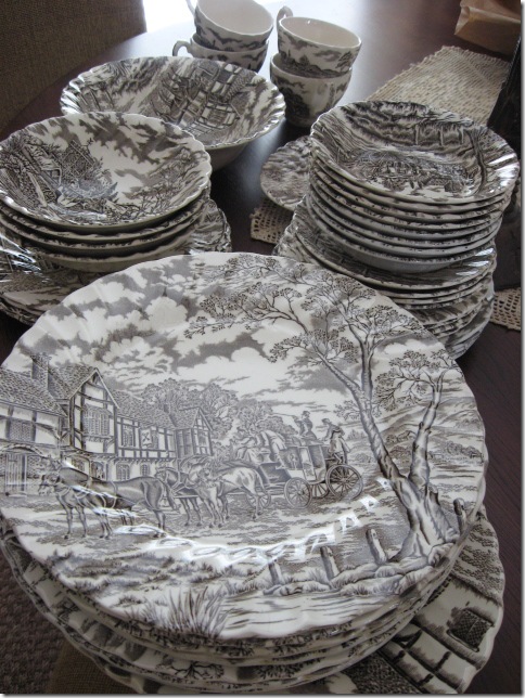 My first set of Transferware Dishes - Southern Hospitality